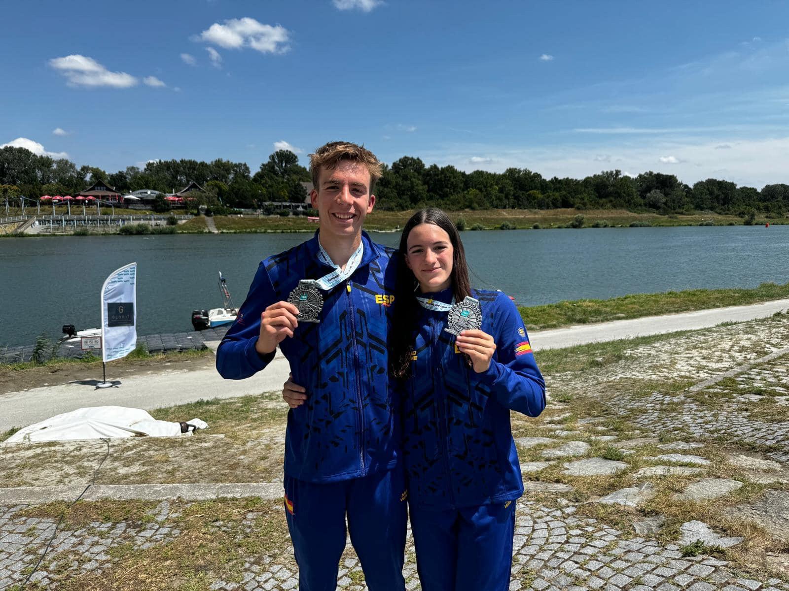 Noa Martín y Pablo Martínez, subcampeones de Europa junior con el ...